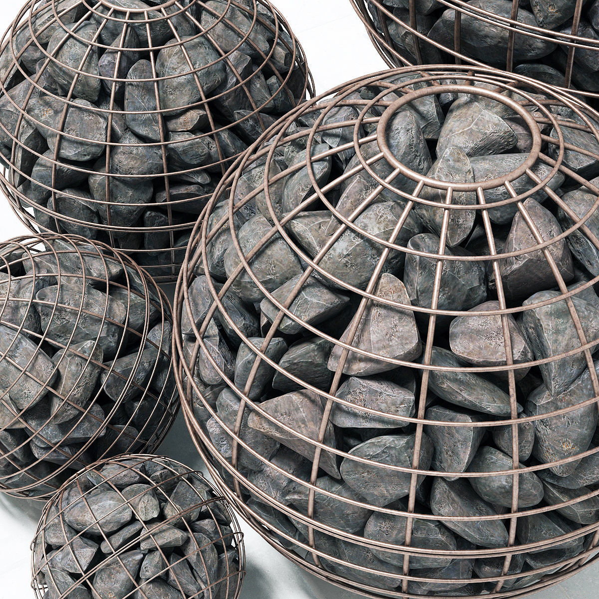 Gabion sphere form 3D model | CGTrader