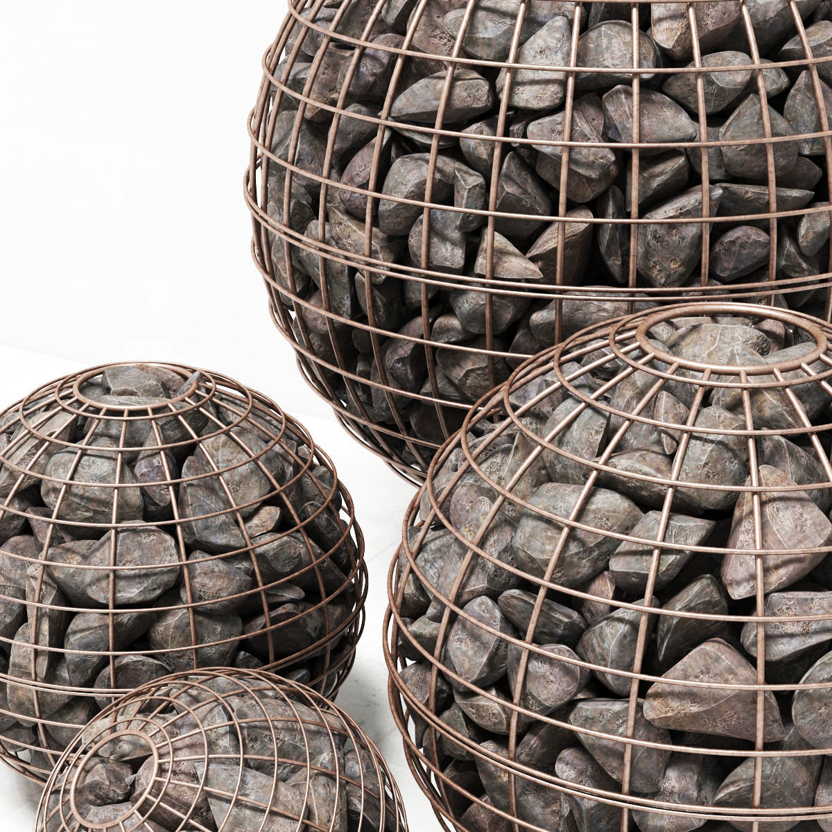 Gabion sphere form 3D model | CGTrader