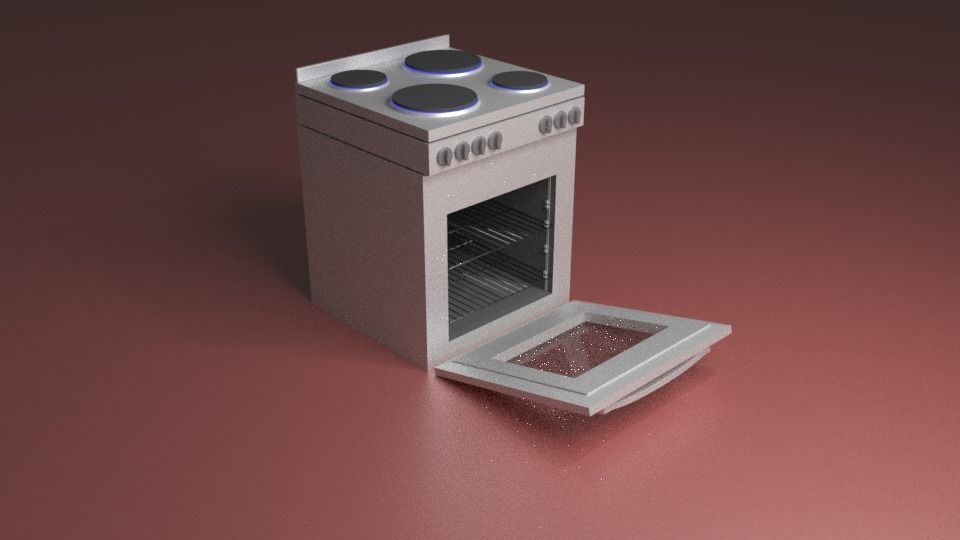 3D model Stove With Oven VR / AR / low-poly | CGTrader