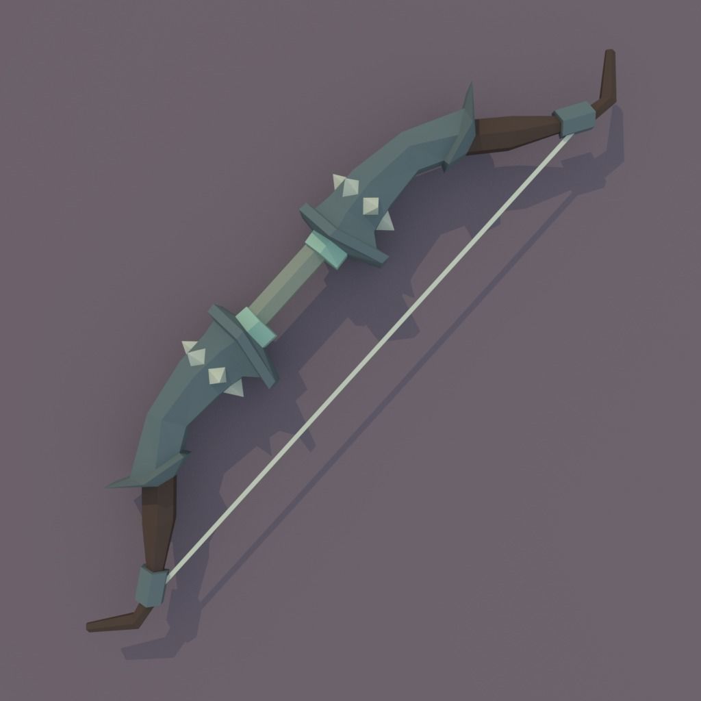 3D model Low Poly Bows Pack VR / AR / low-poly rigged animated | CGTrader