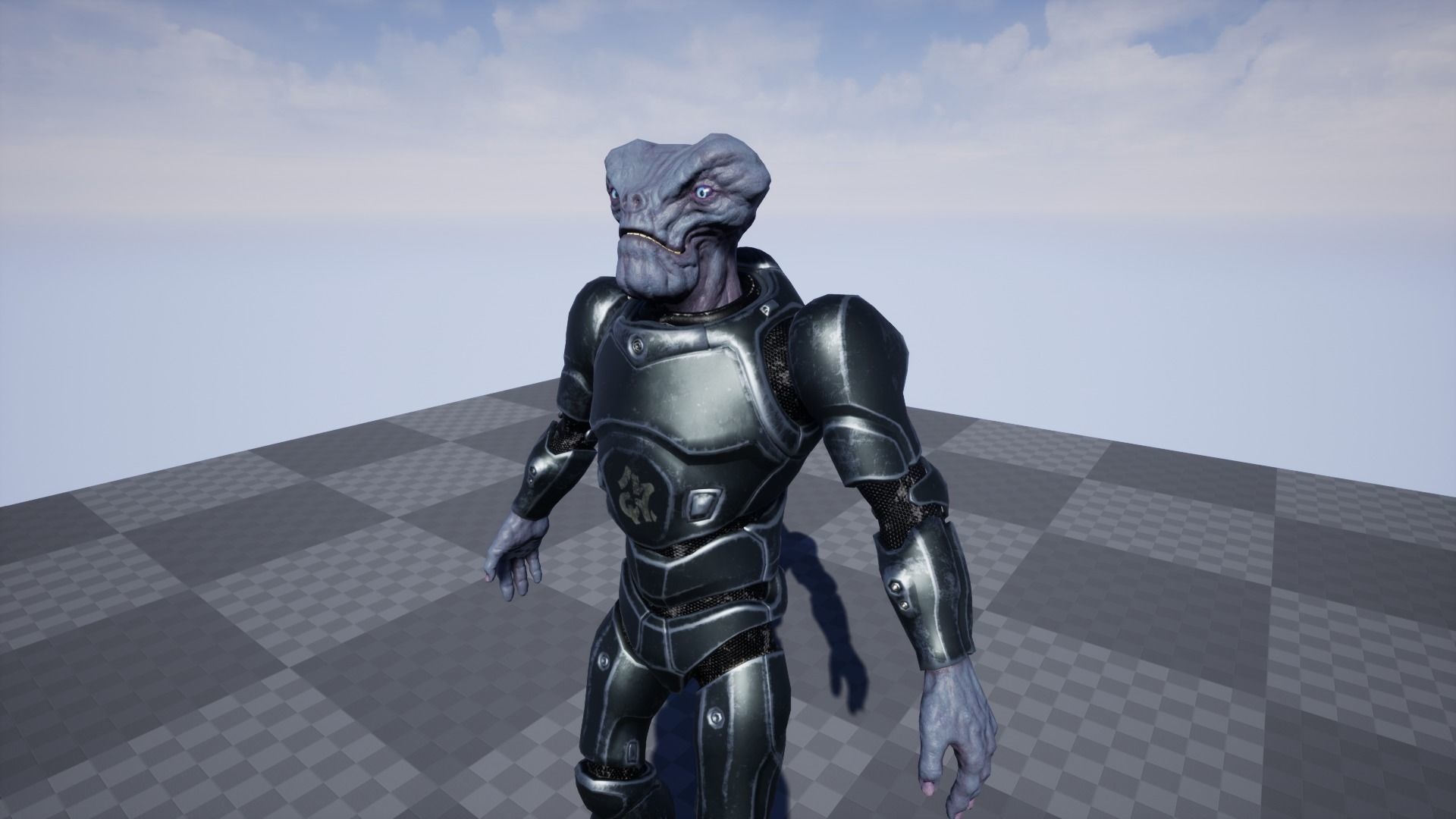 3D model Alien in armored suit VR / AR / low-poly rigged | CGTrader