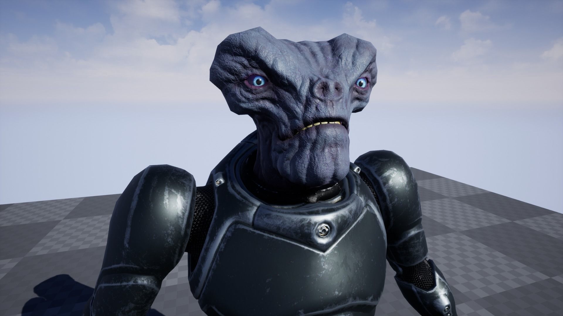 3D model Alien in armored suit VR / AR / low-poly rigged | CGTrader