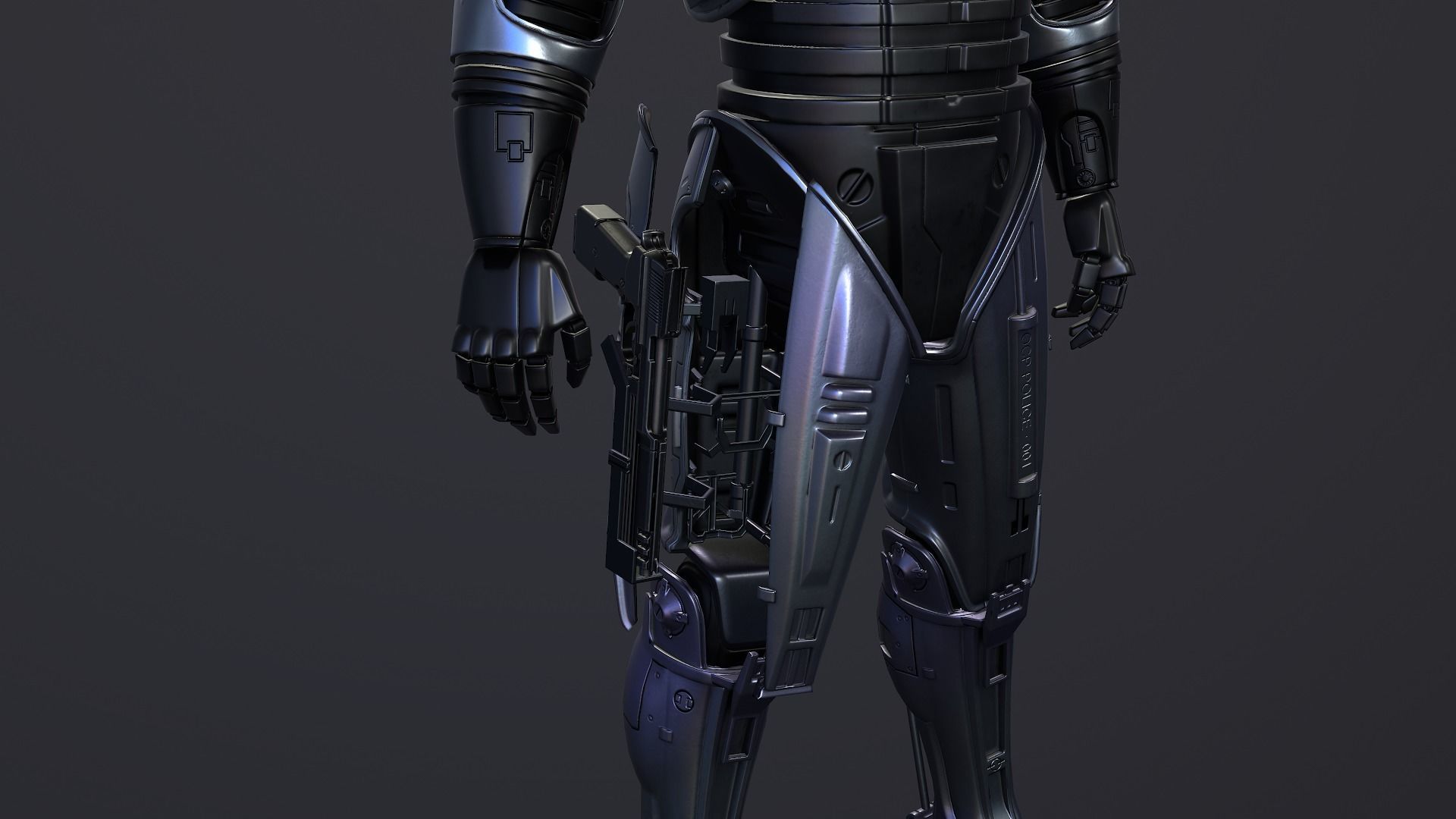 3D model Robocop Low-poly VR / AR / low-poly | CGTrader
