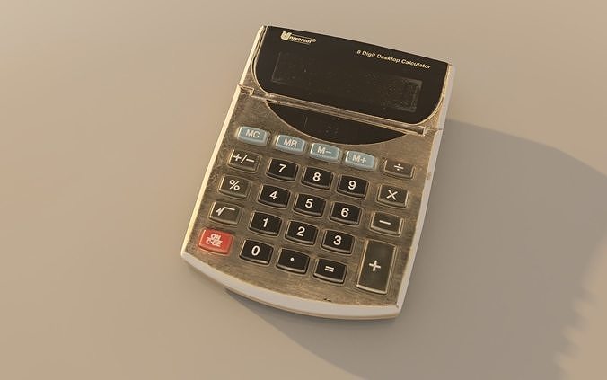 Realistic Calculator 3D model | CGTrader