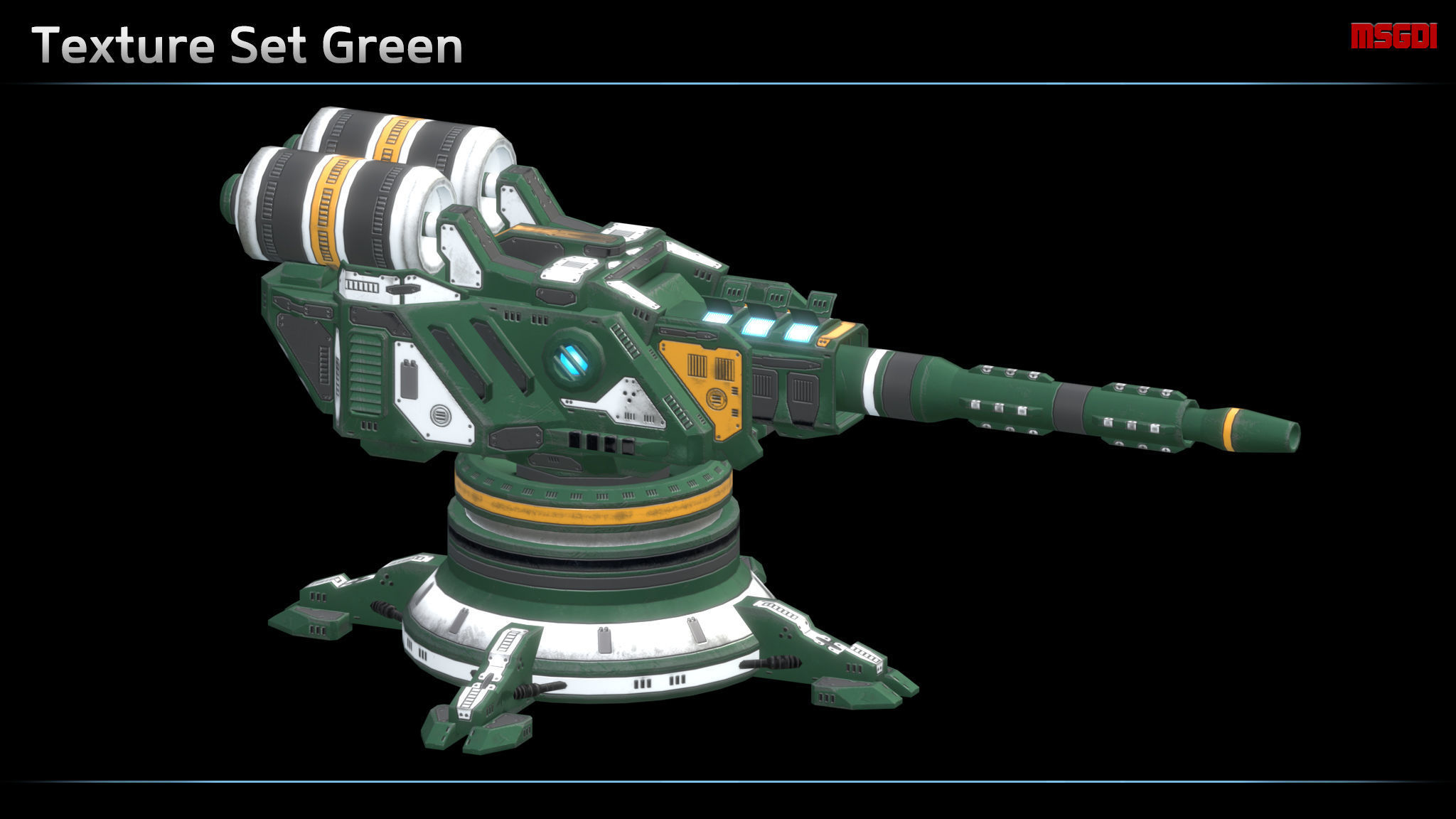 3D model Laser Turret VR / AR / low-poly | CGTrader