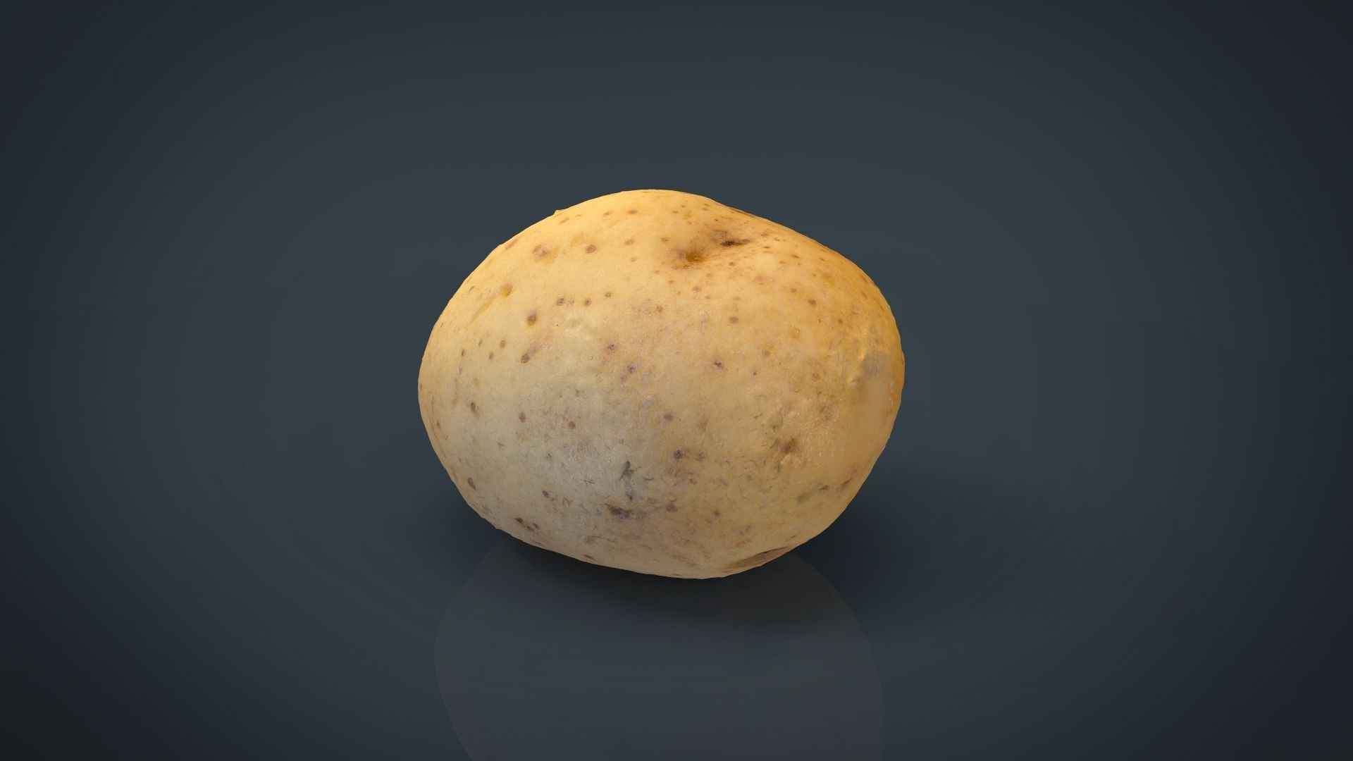 Realistic Potato 3D Model OBJ FBX MA MB MTL | CGTrader.com