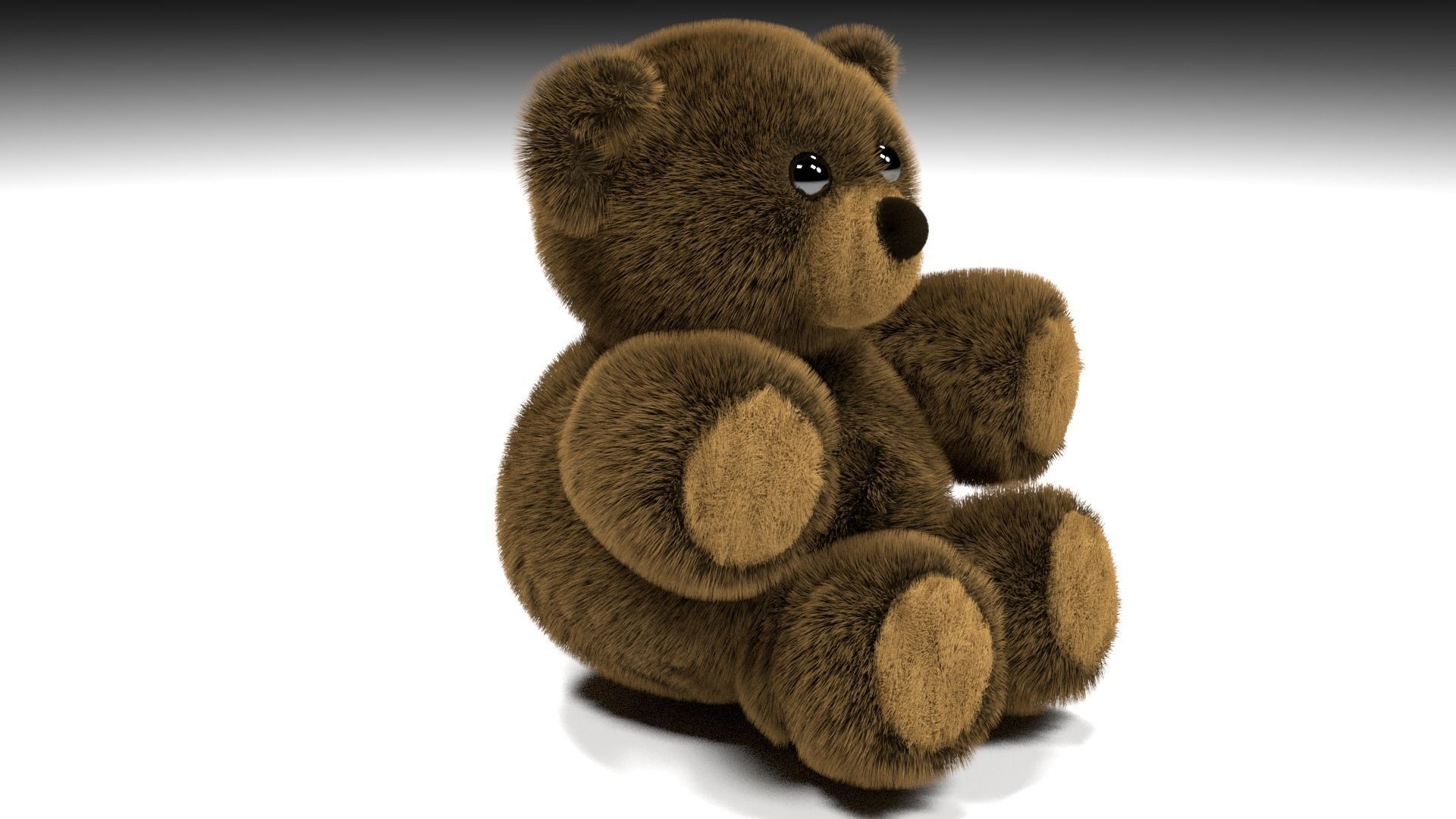 Fluffy Teddy Bear - Blender 3D model | CGTrader
