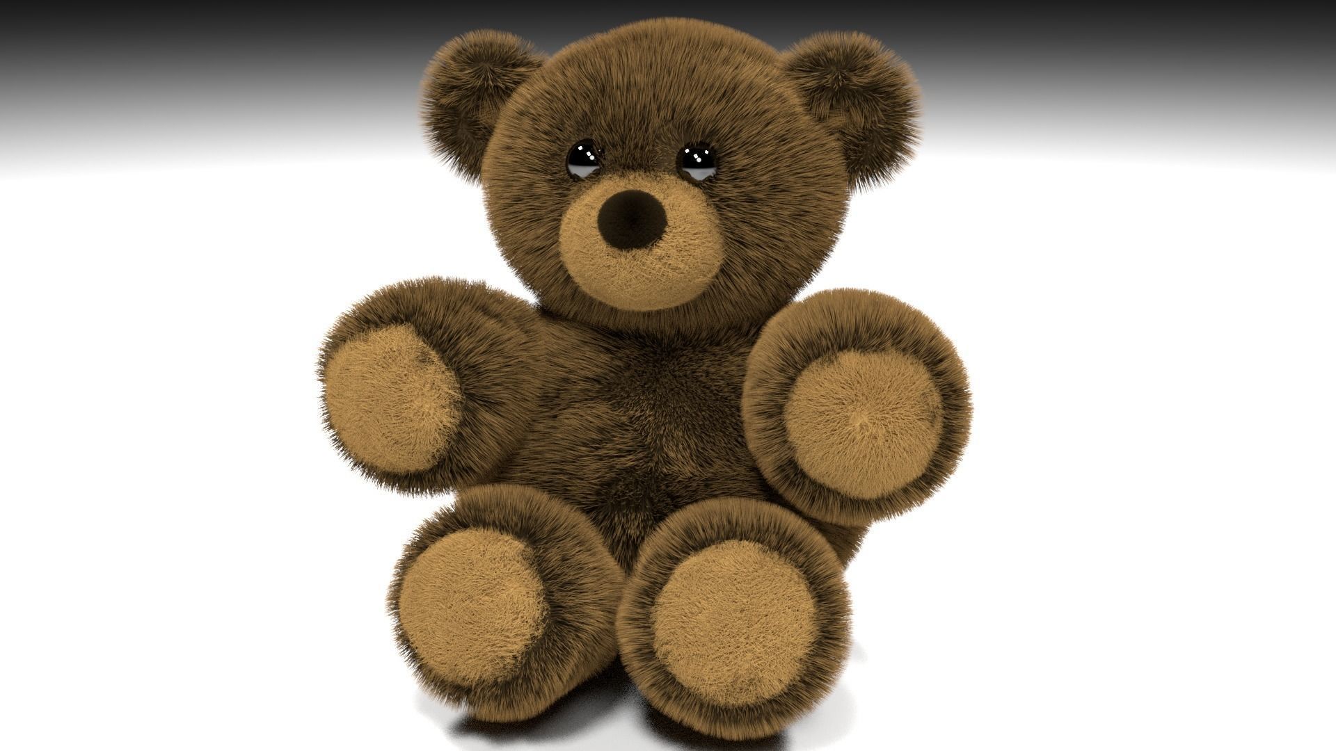 Fluffy Teddy Bear - Blender 3D model | CGTrader