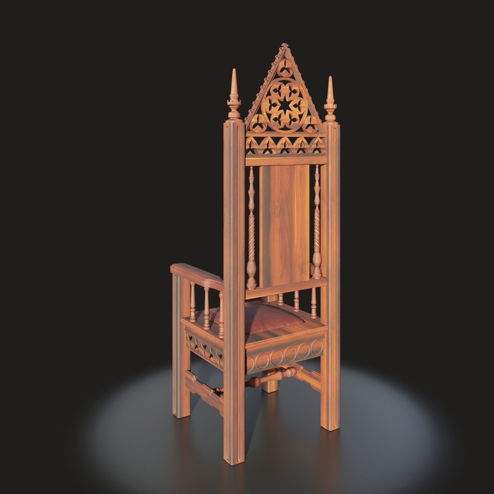 Gothic Throne 3D model | CGTrader