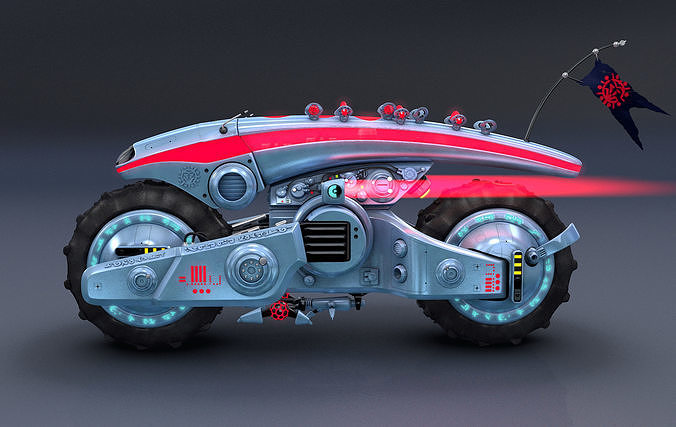 Alienbike MQ 3D model | CGTrader