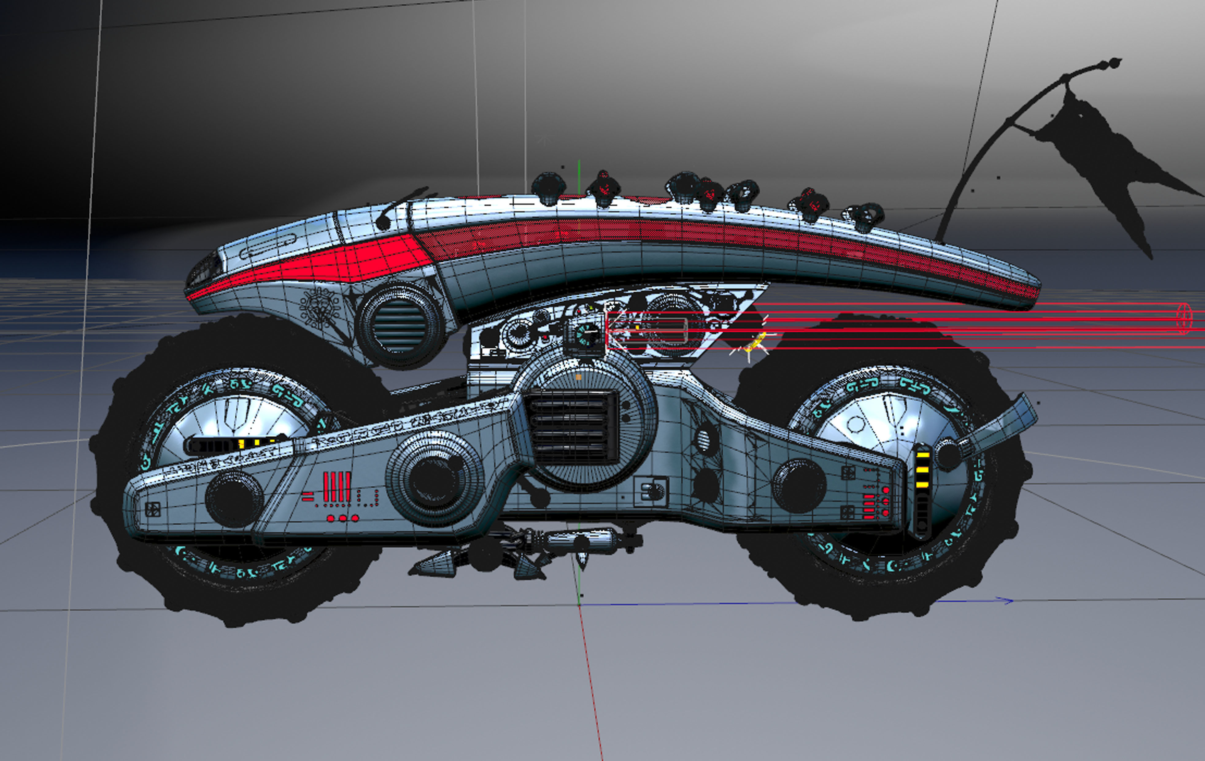 Alienbike MQ 3D model | CGTrader