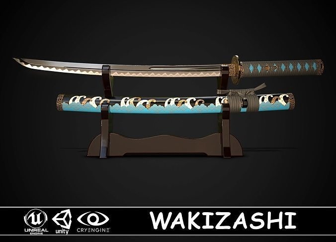 3D model Wakizashi 01 VR / AR / low-poly | CGTrader