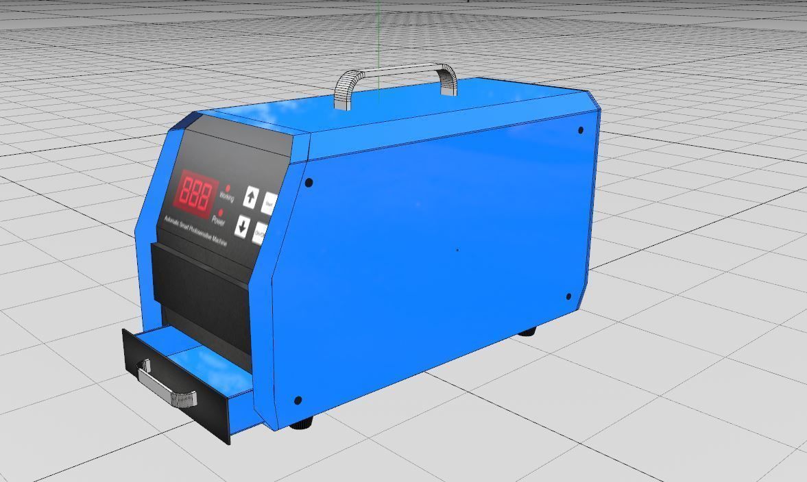 Automatic Photosensitive Flash Stamp Machine free VR / AR / low-poly 3D ...