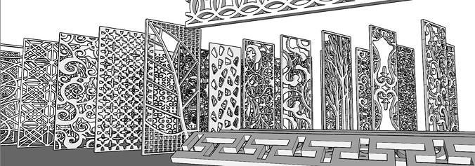 3D SKETCHUP PATTERN free 3D model | CGTrader