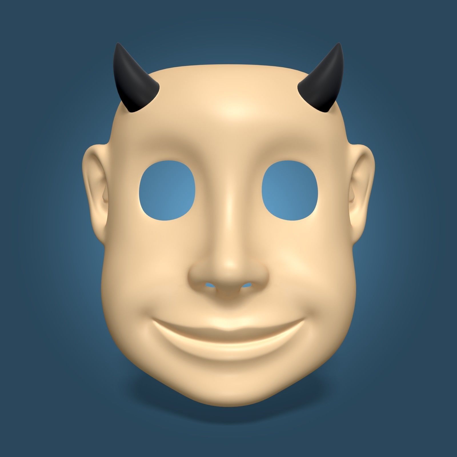 3D model Demon Theater Mask for Kids VR / AR / low-poly | CGTrader