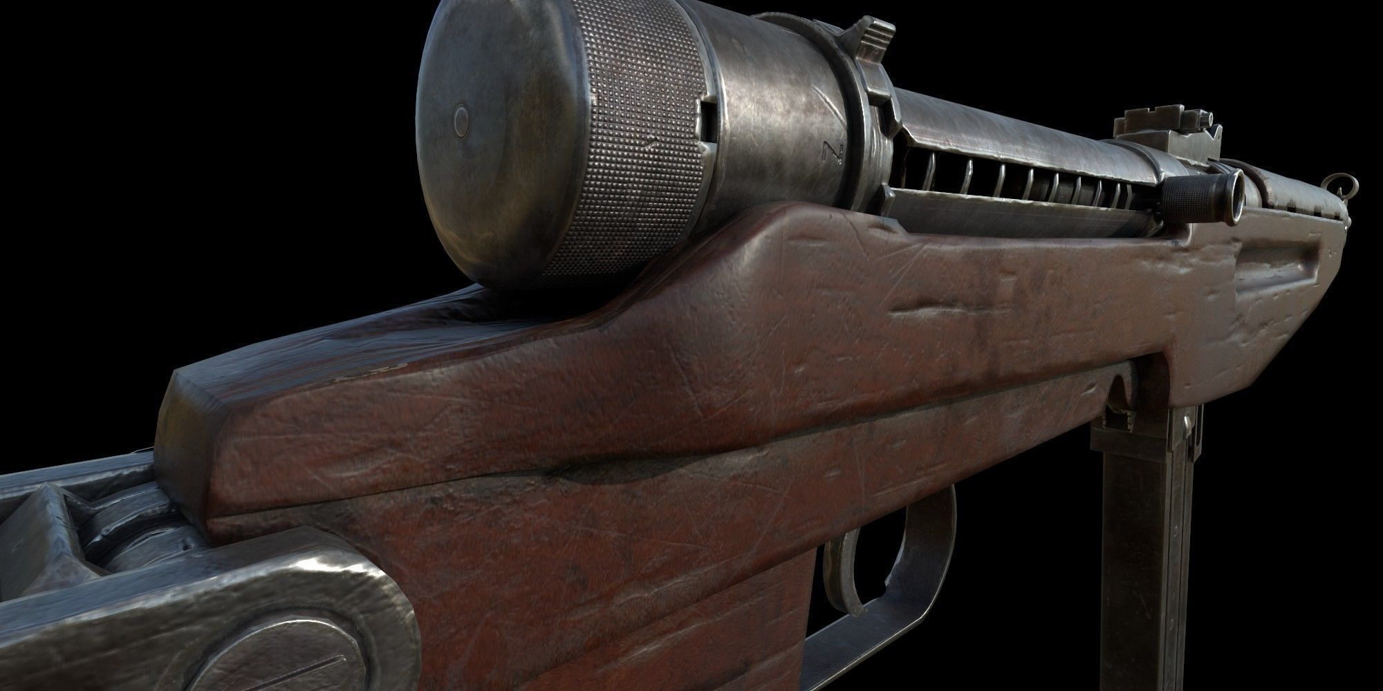 3D model Low poly 43M Submachine gun VR / AR / low-poly | CGTrader