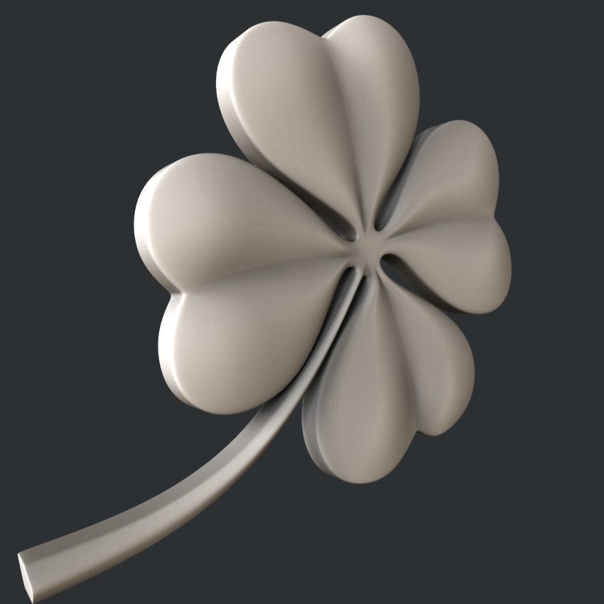 3d STL models for CNC router clover 3D model | CGTrader