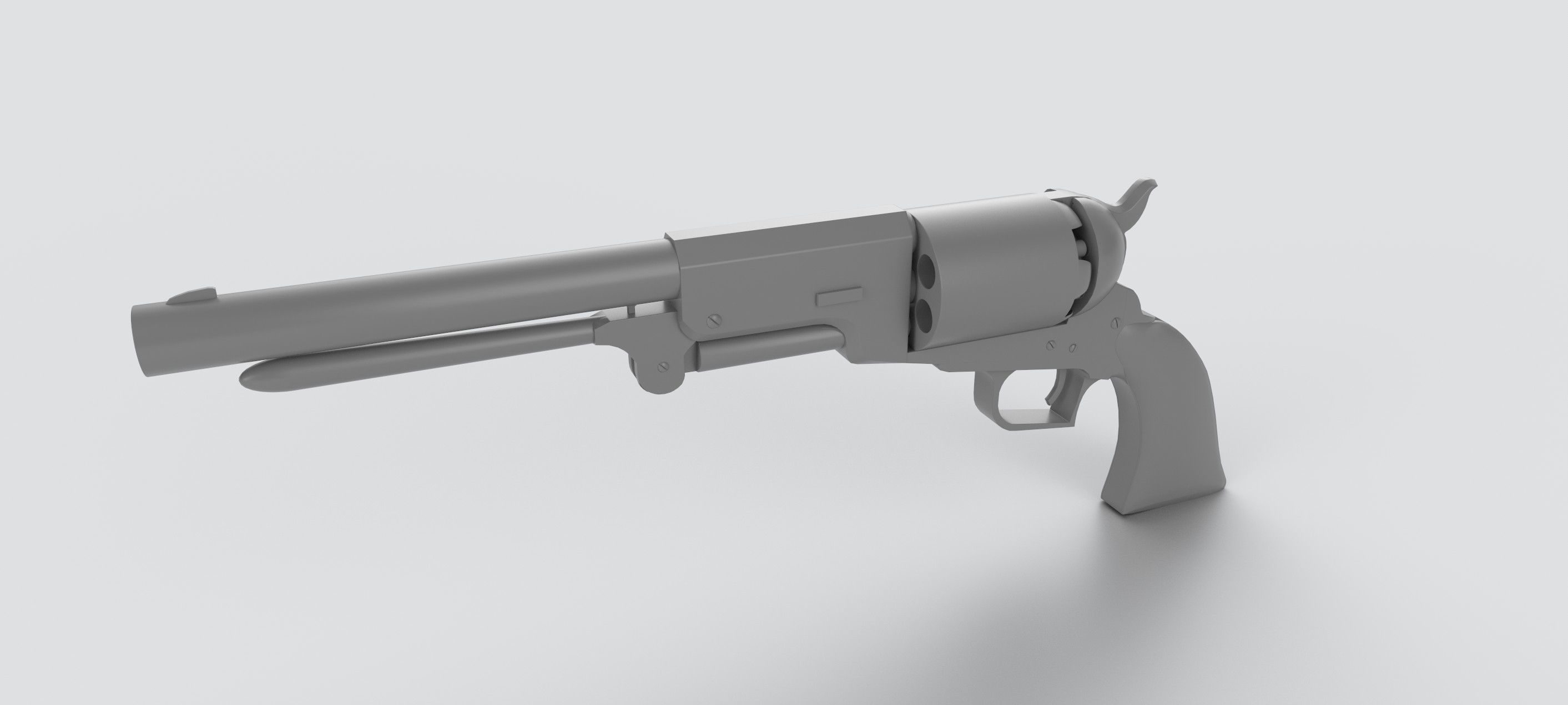 3D model Colt Walker Revolver VR / AR / low-poly | CGTrader
