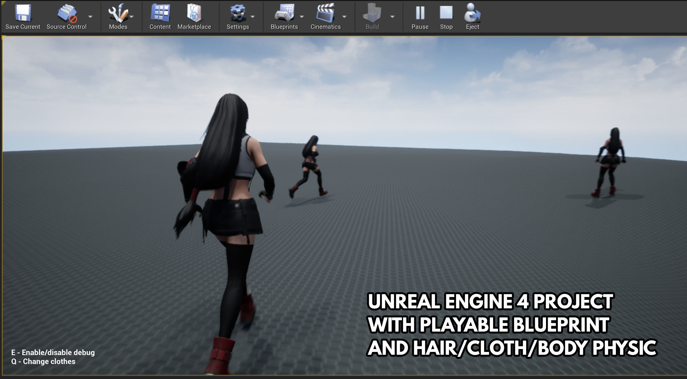3D model Tifa Lockhart - Game Ready VR / AR / low-poly rigged | CGTrader