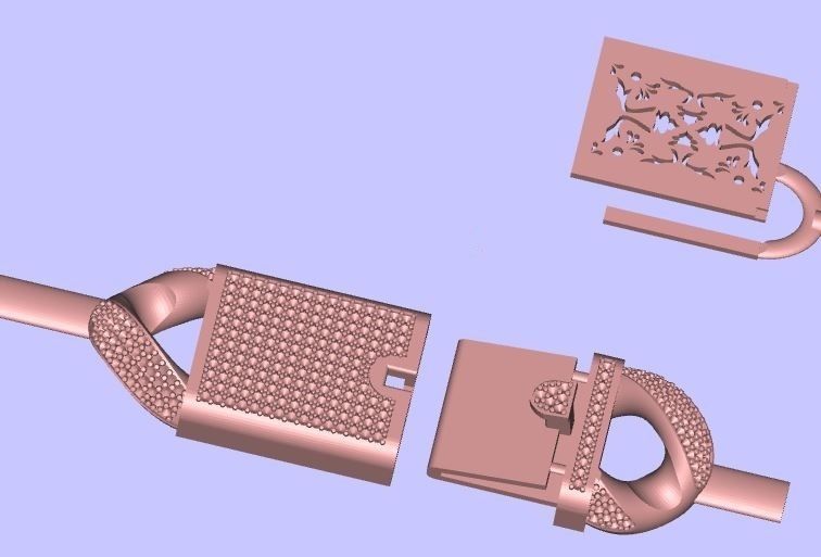 chain necklace bracelet just STL 3D model | CGTrader