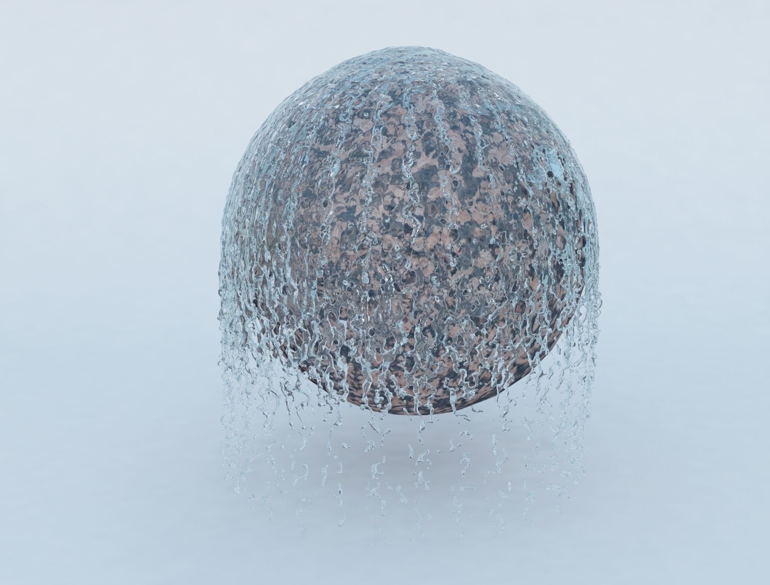 Fountain sphere 3D model | CGTrader