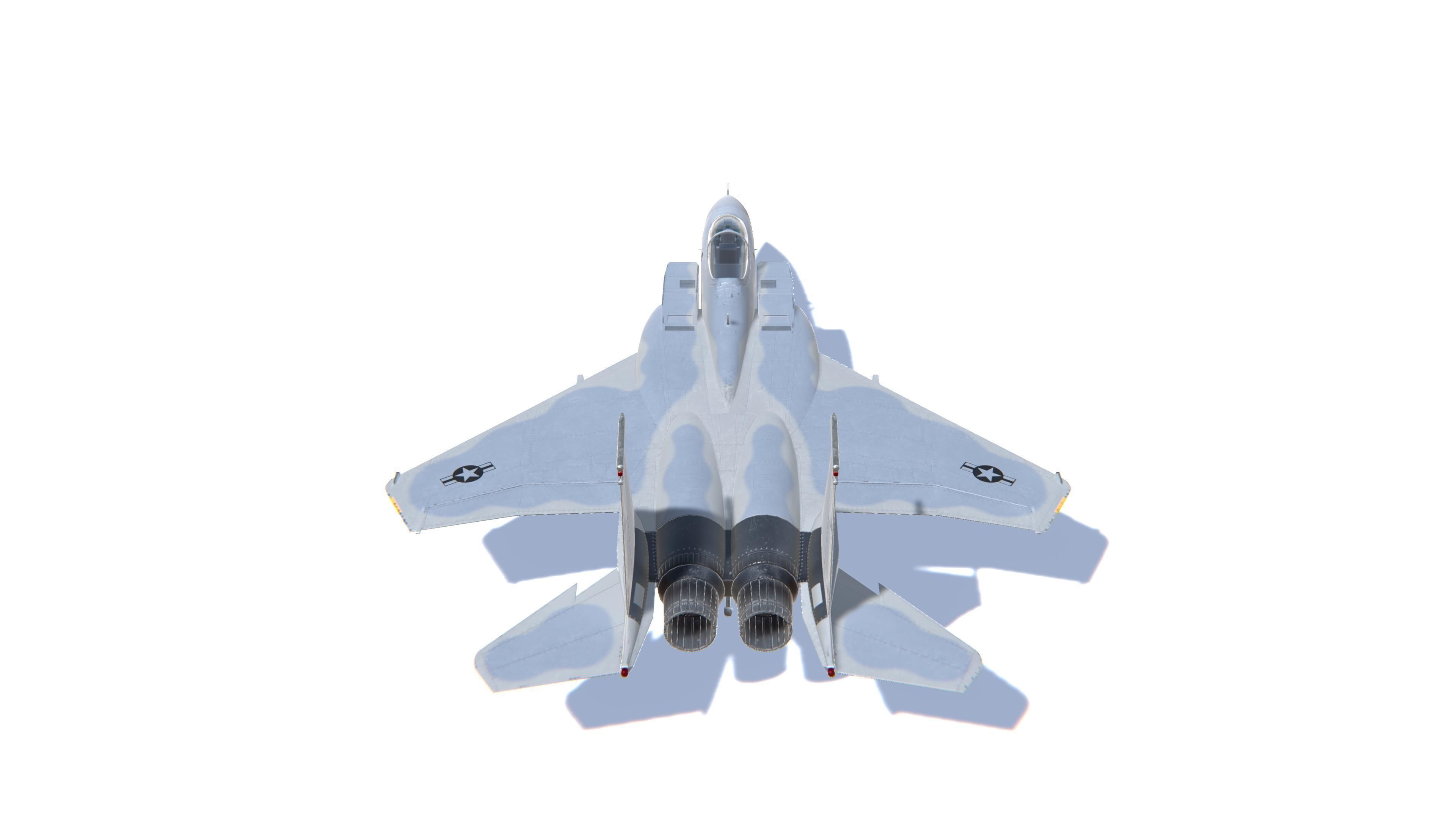 3D model F-15 Eagle Jet Fighter Aircraft VR / AR / low-poly | CGTrader