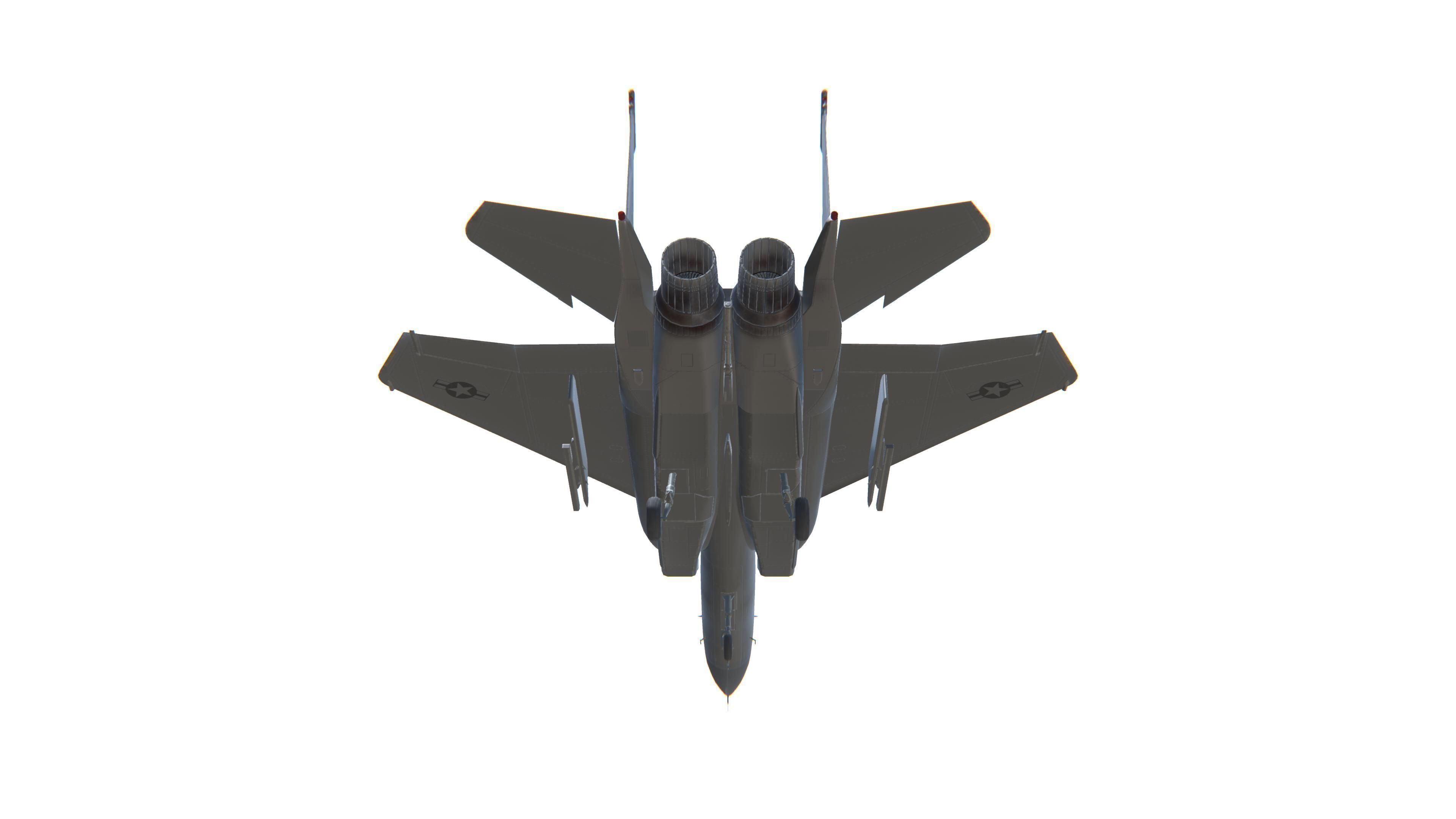 3D model F-15 Eagle Jet Fighter Aircraft VR / AR / low-poly | CGTrader