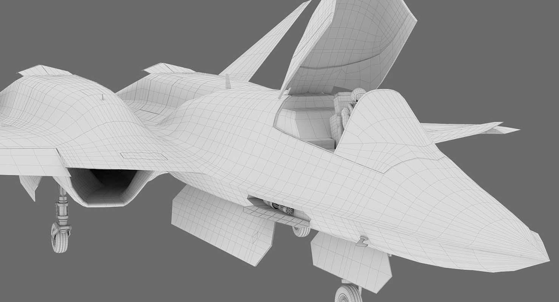 Northrop YF-23 Black Widow II 3D model animated rigged | CGTrader