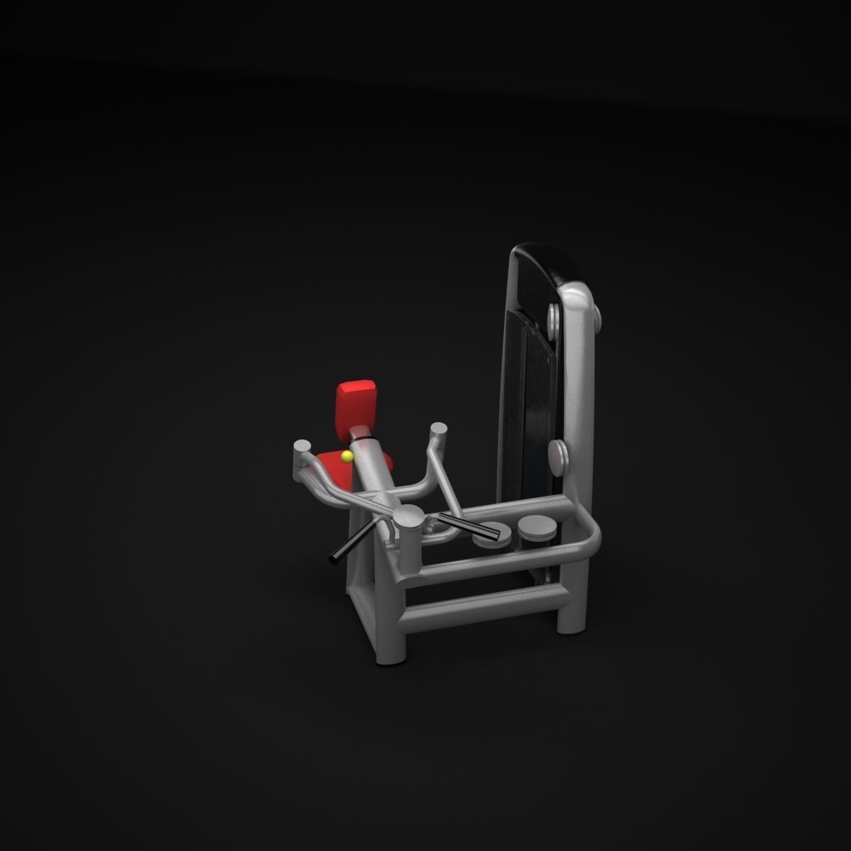 Upper Back Machine 3D model | CGTrader