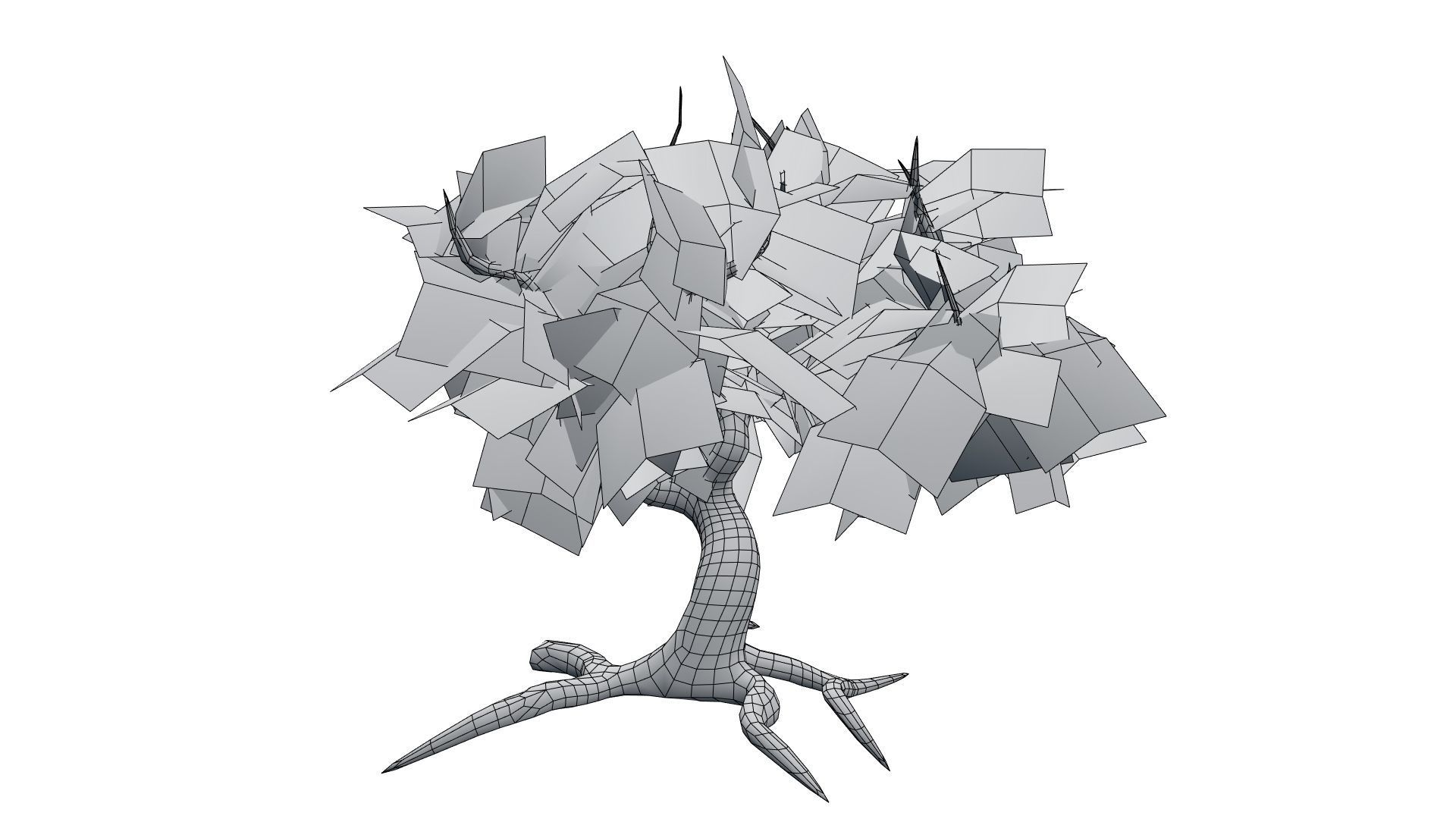 3D model Low Poly Creepy Dead Tree Foliage Pack With PBR Materials VR ...