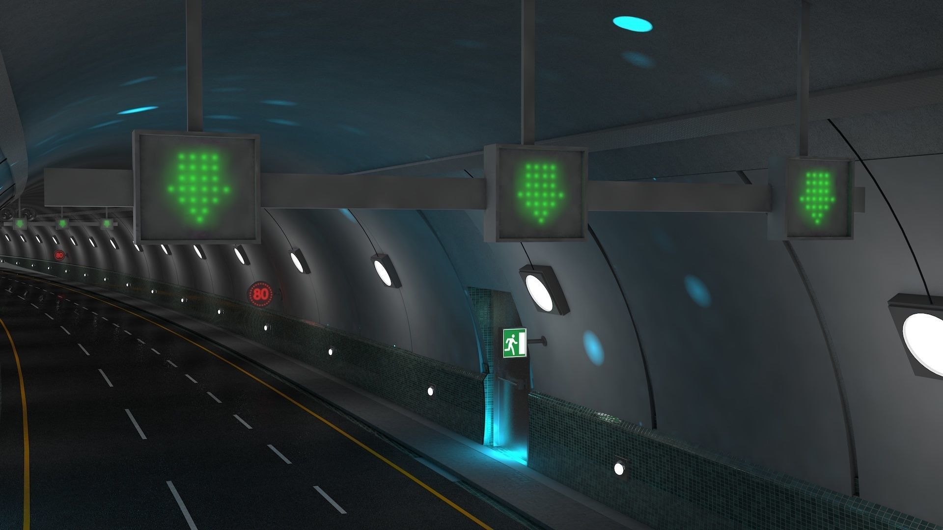 Tunnel Highway 3D model | CGTrader