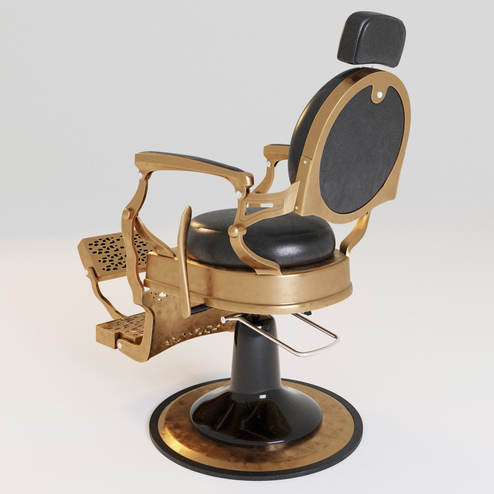 Lannister Vintage Designer Heavy Duty Barber Chair 3D model | CGTrader