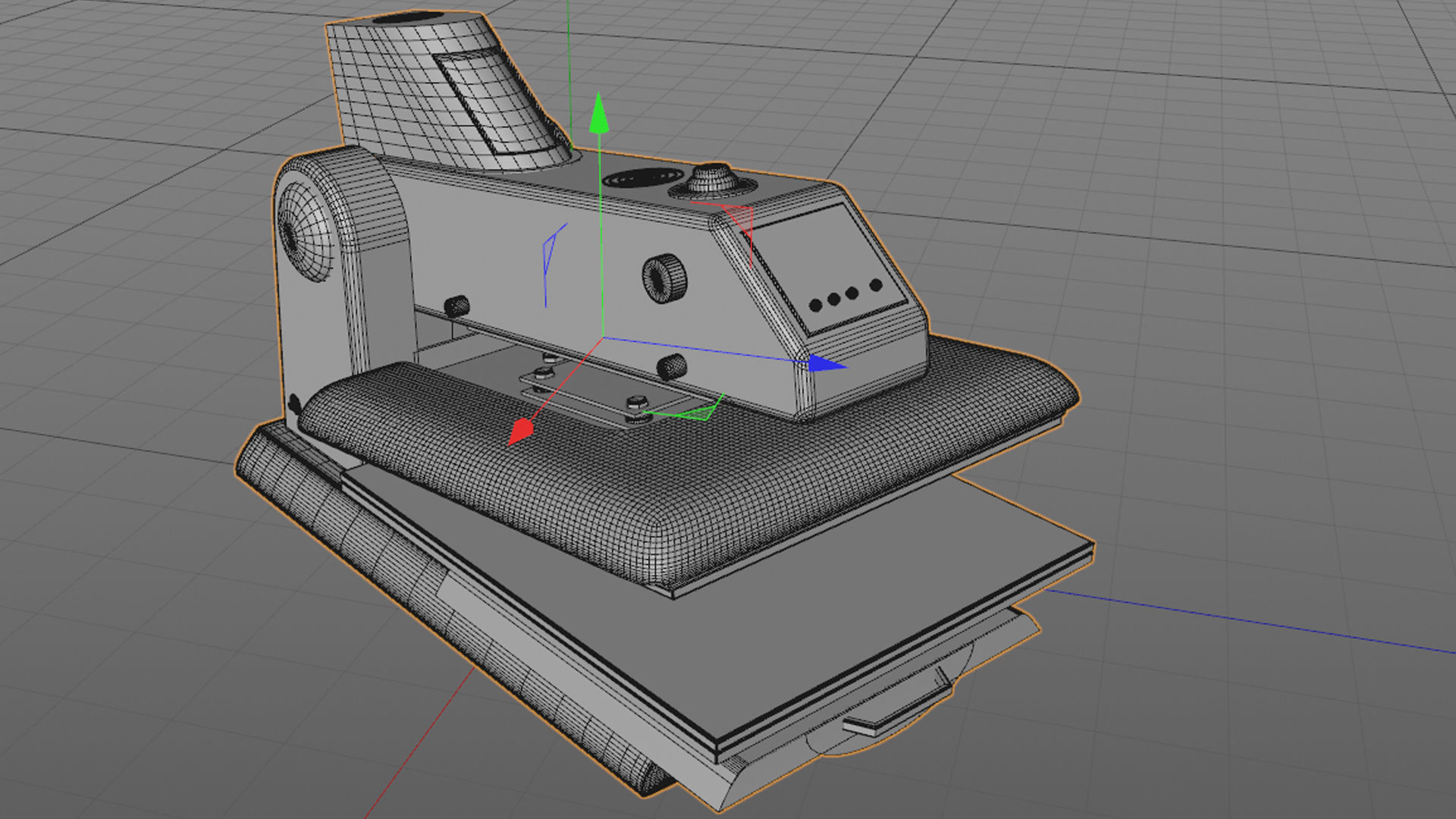 Automatic Flatbed Heat Press Machine free 3D model rigged | CGTrader