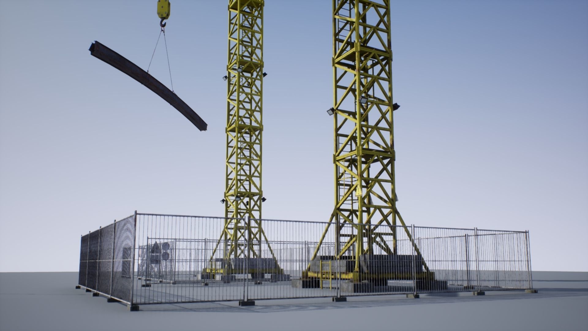 3D model Modular Tower Crane VR / AR / low-poly | CGTrader