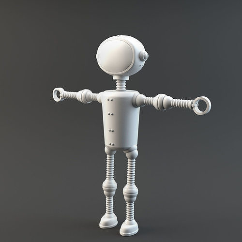 GraphBot robot 3D model rigged | CGTrader