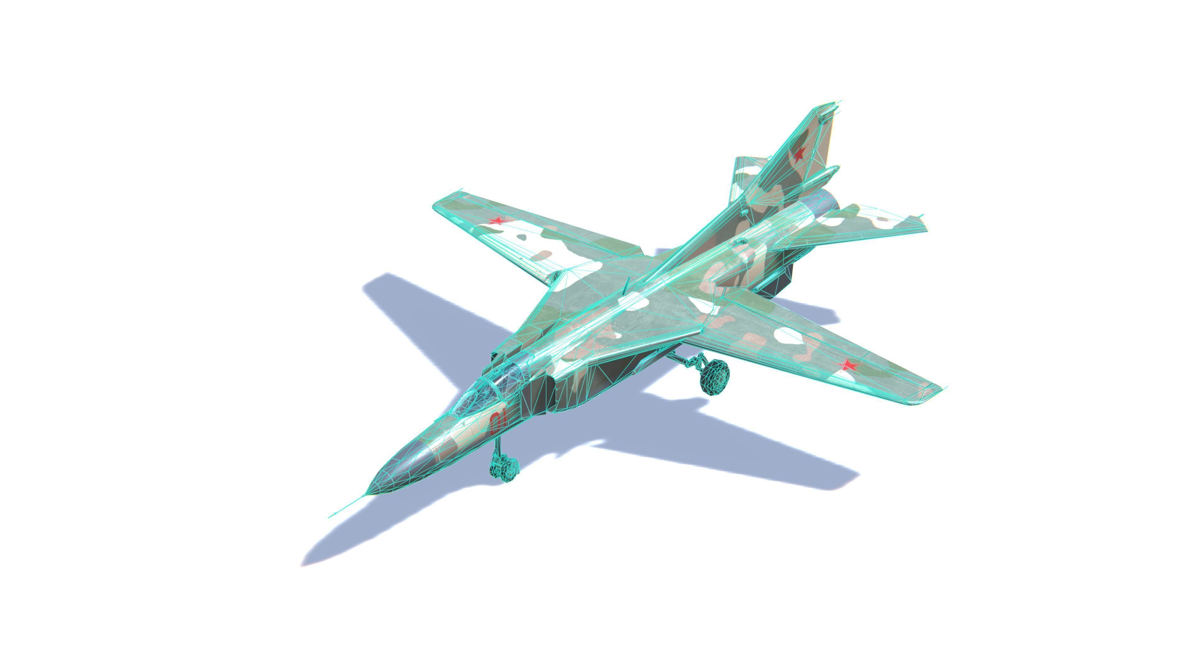 3D model MIG-23 Flogger Jet Fighter Aircraft VR / AR / low-poly | CGTrader