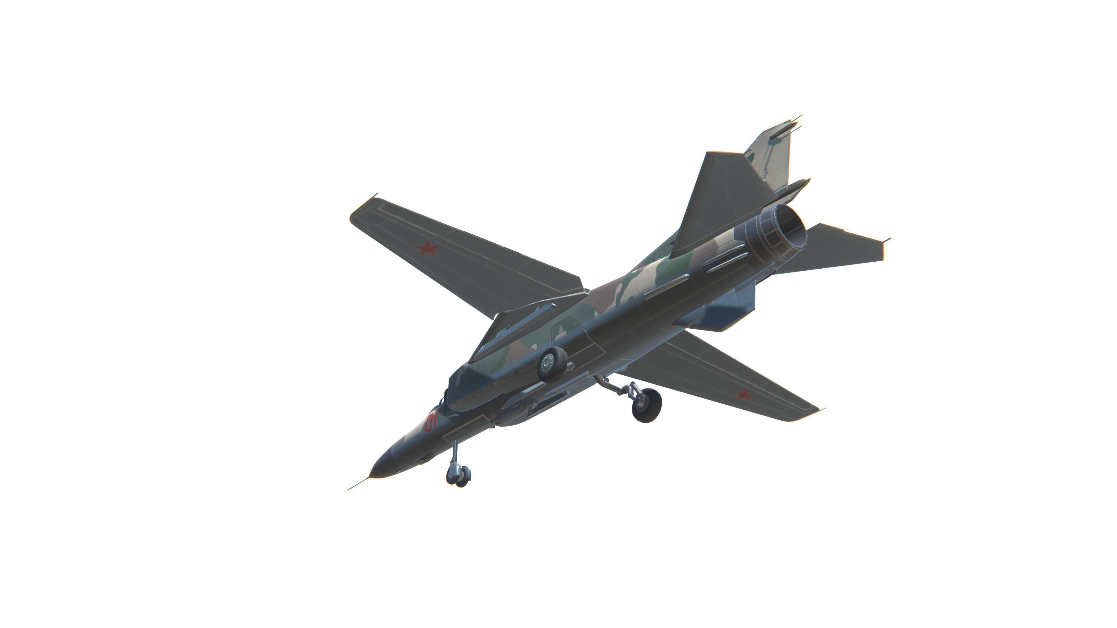 3D model MIG-23 Flogger Jet Fighter Aircraft VR / AR / low-poly | CGTrader