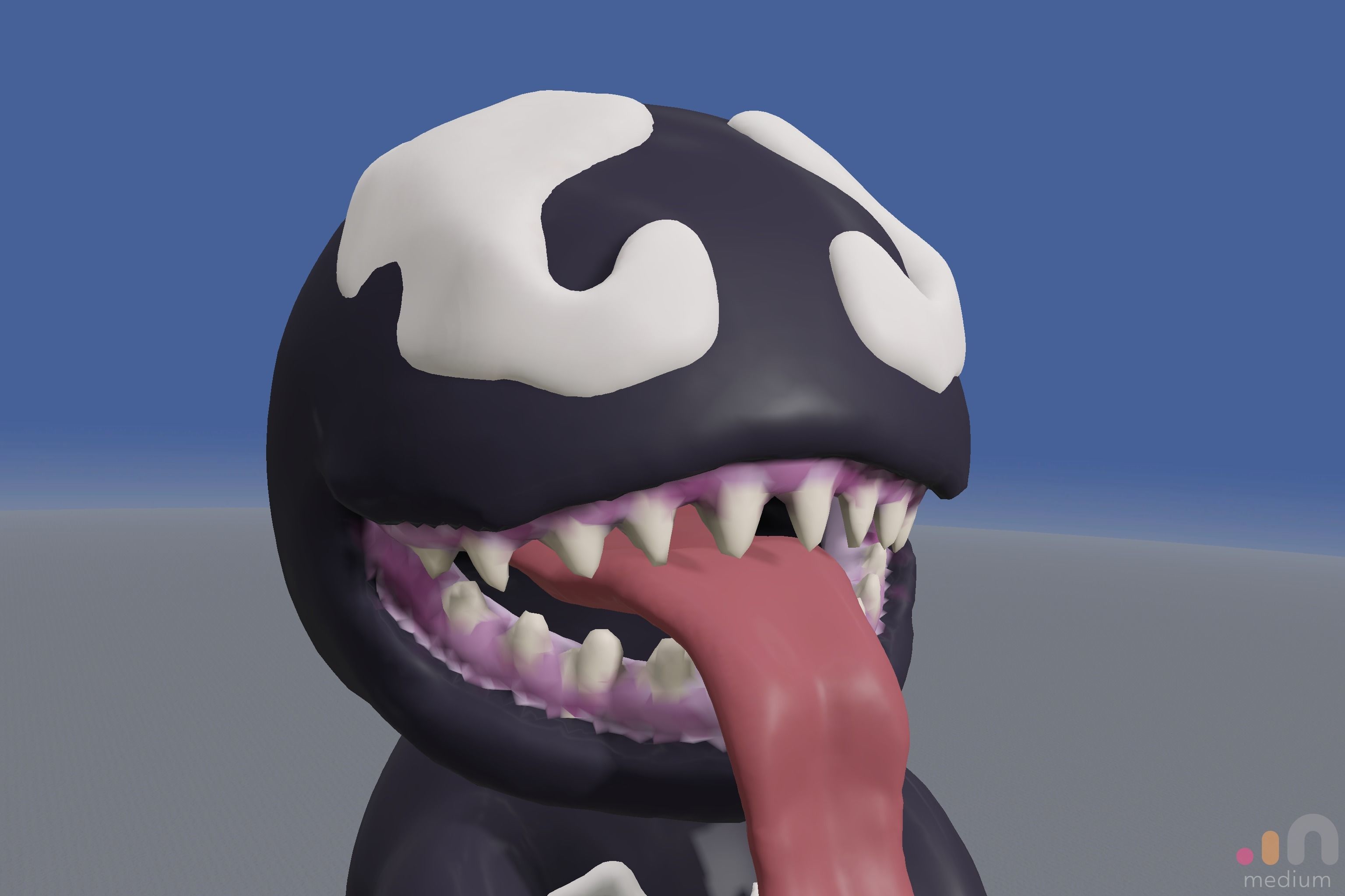 Venom Chibi Cute 3D model | CGTrader