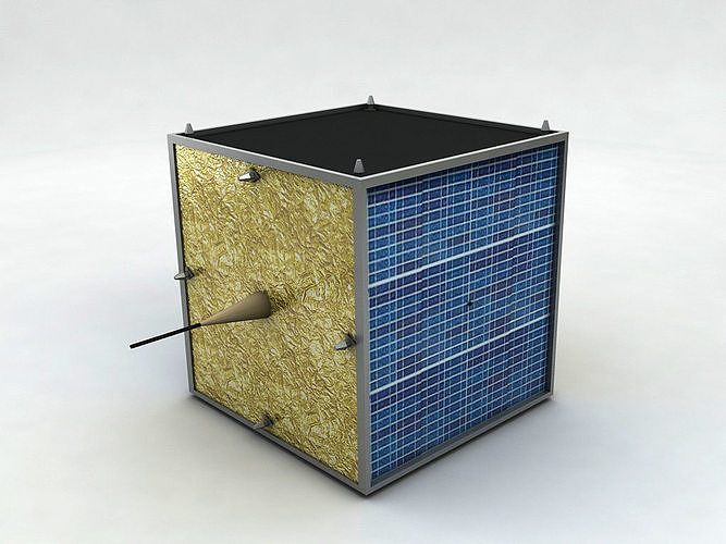3D model Cube Satellite VR / AR / low-poly | CGTrader