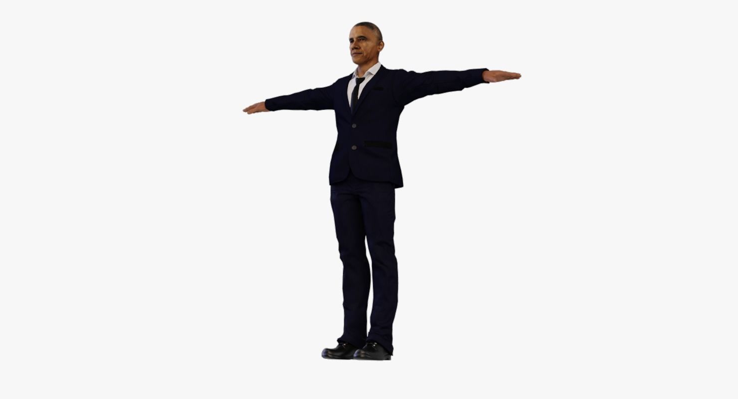 3D model Barack Obama VR / AR / low-poly | CGTrader