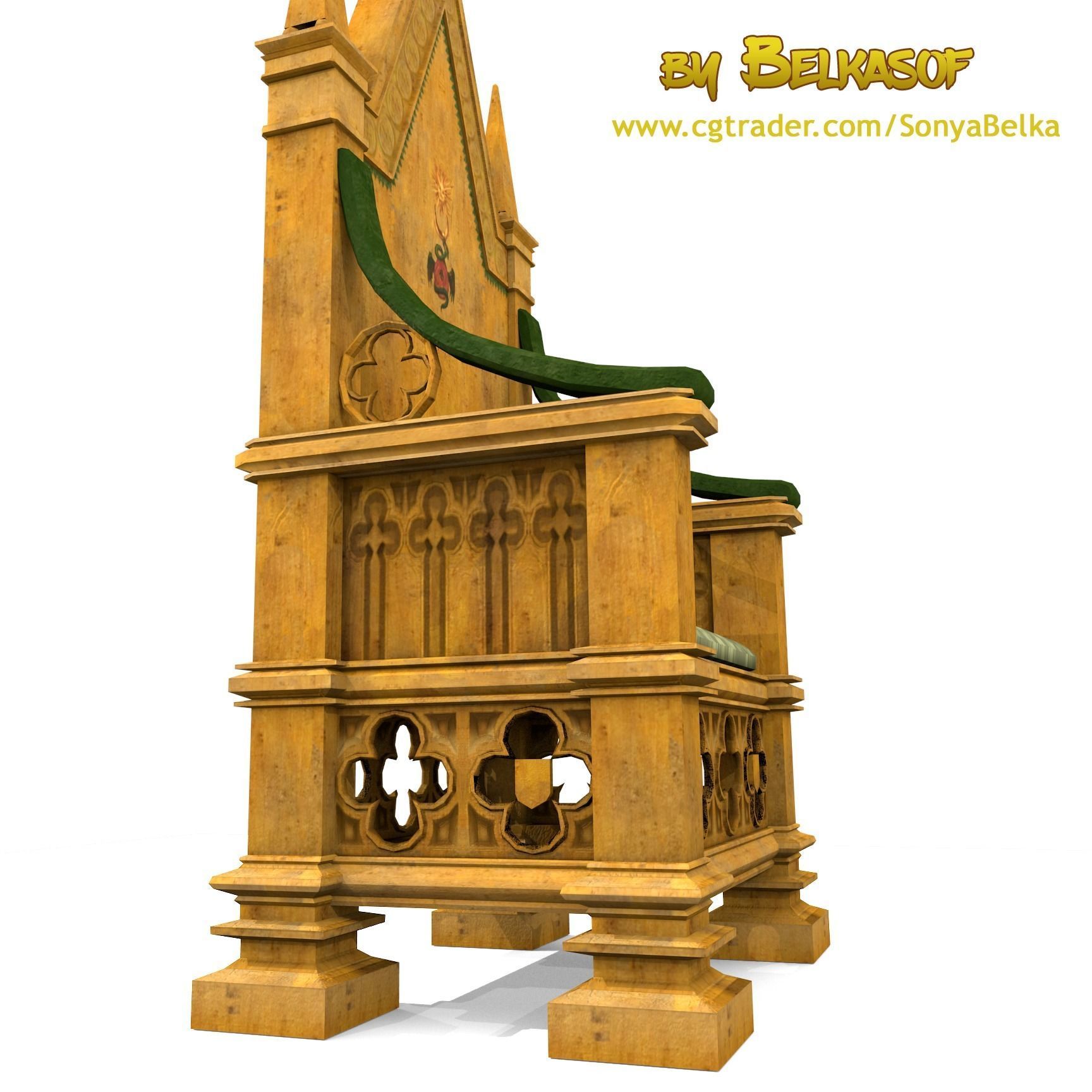 3D model Hogwarts Dumbledores chair - 3d Sculpture Harry Potter VR / AR ...