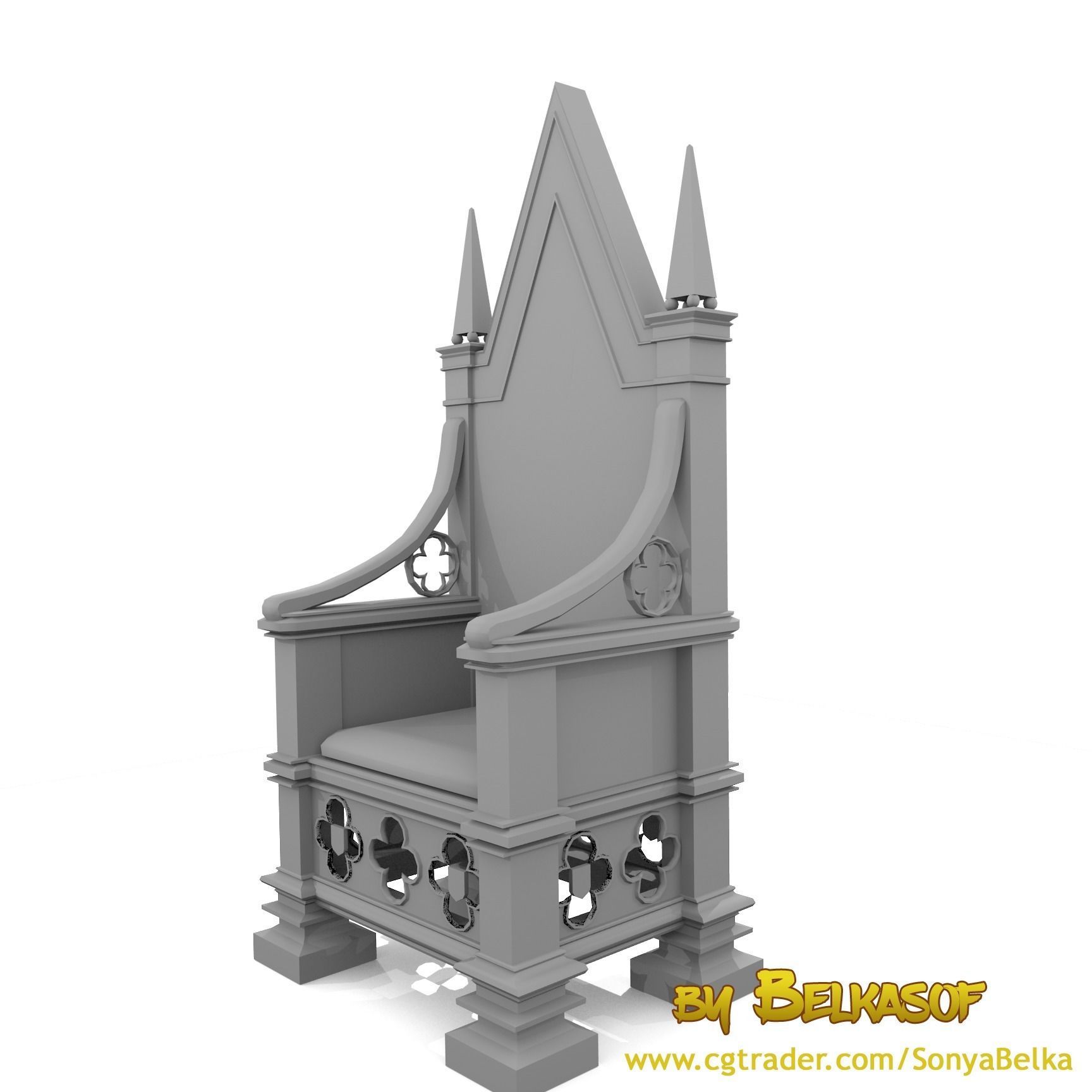 3D model Hogwarts Dumbledores chair - 3d Sculpture Harry Potter VR / AR ...
