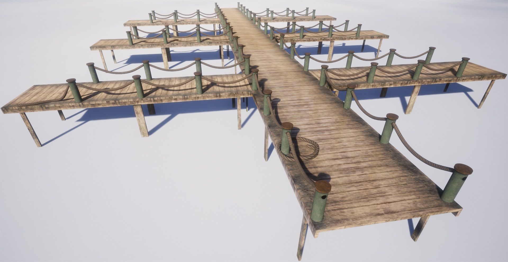 3D model wooden pier - Game Ready - AR VR VR / AR / low-poly | CGTrader