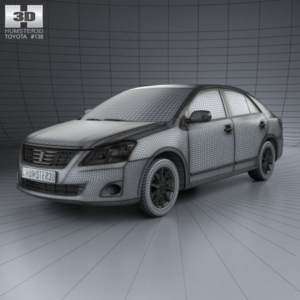 Toyota Premio 2010 3D Model MAX OBJ 3DS FBX C4D LWO LW LWS | CGTrader.com