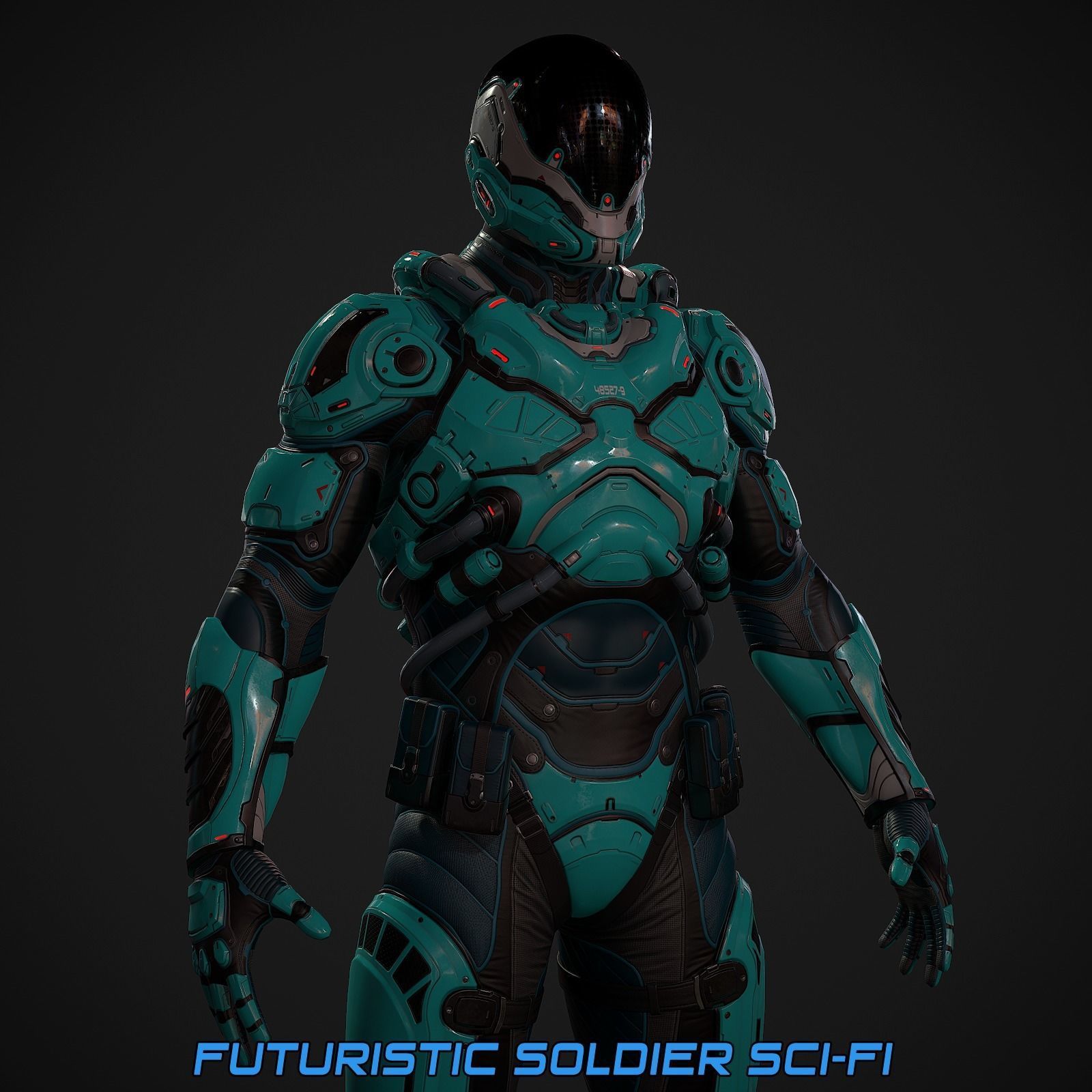 3D model Futuristic Soldier VR / AR / low-poly | CGTrader