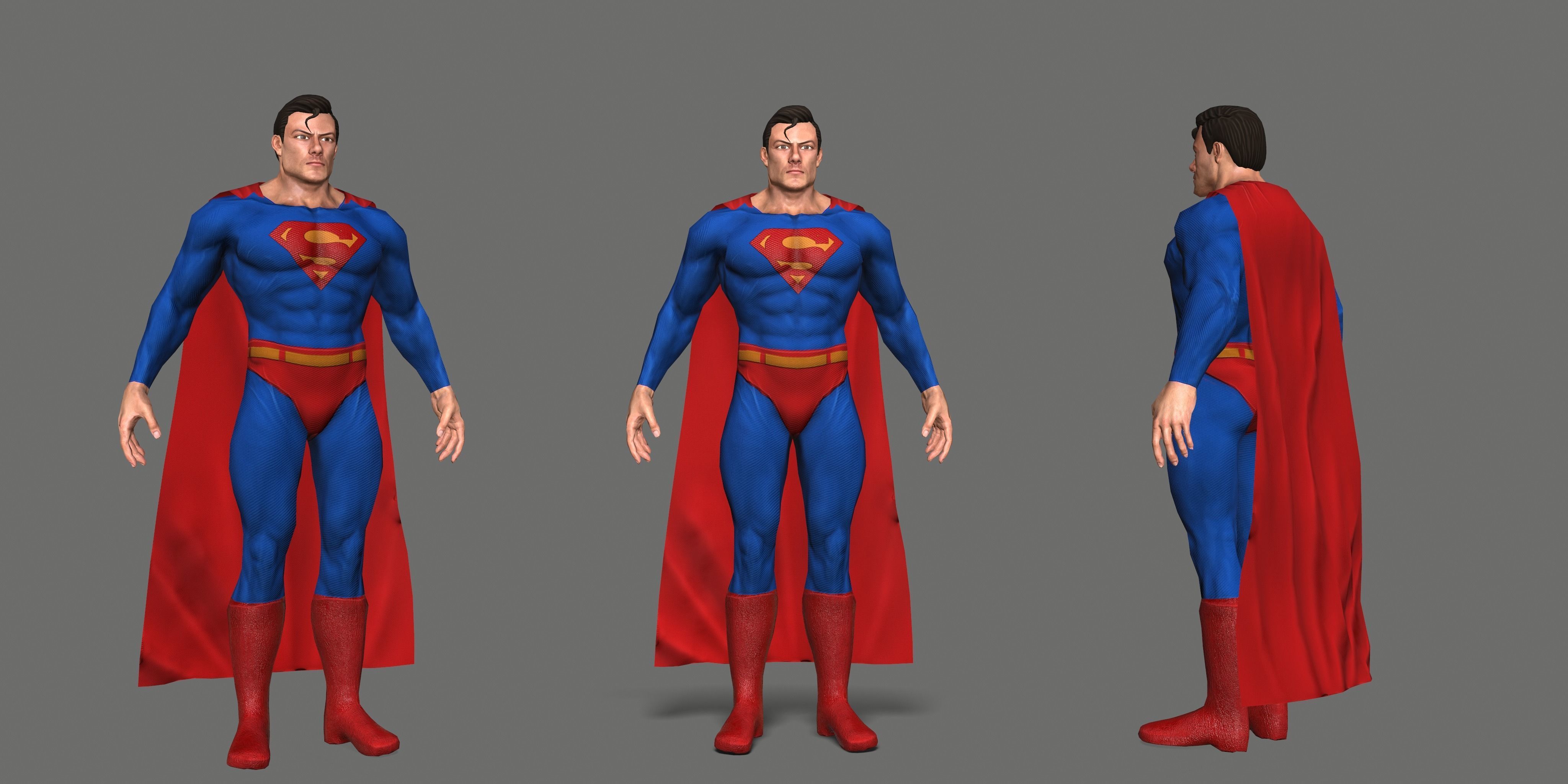 3D model Superman VR / AR / low-poly | CGTrader