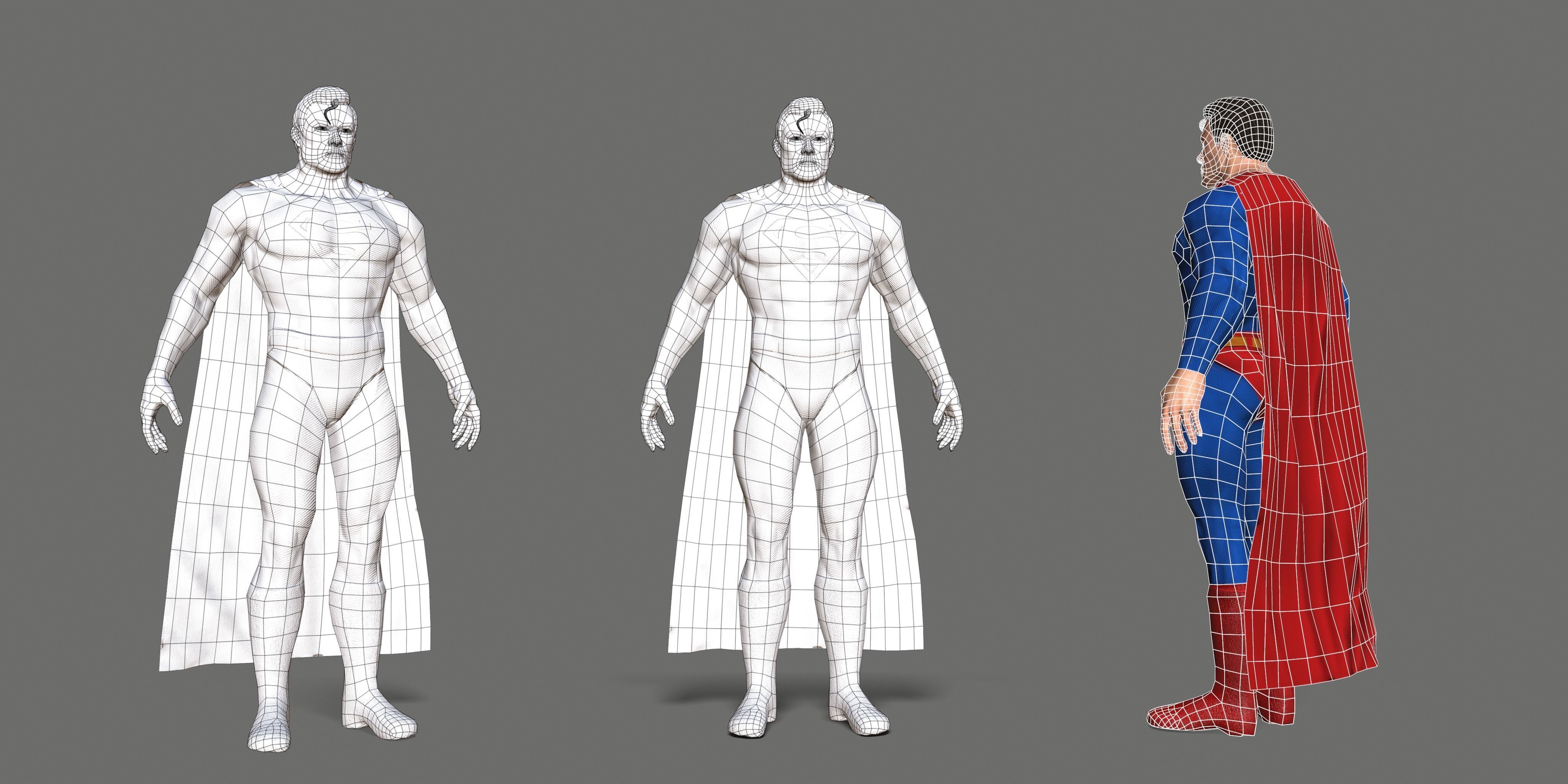 3D model Superman VR / AR / low-poly | CGTrader
