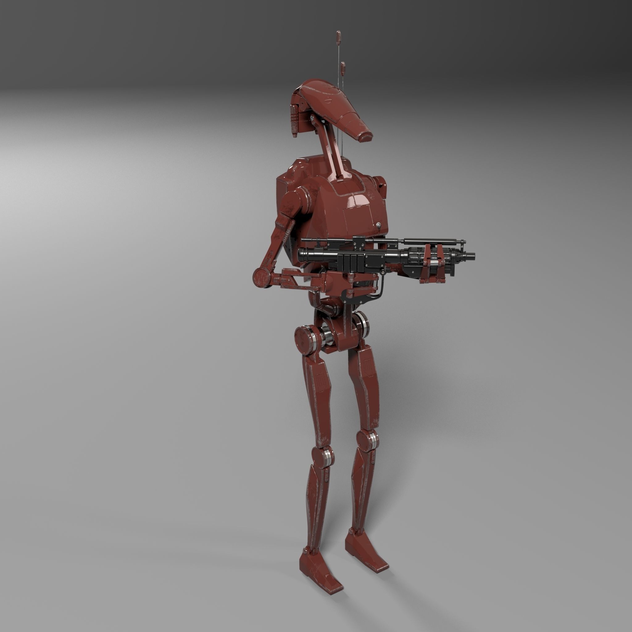 Star Wars Battle Droid with Gun 3D model | CGTrader