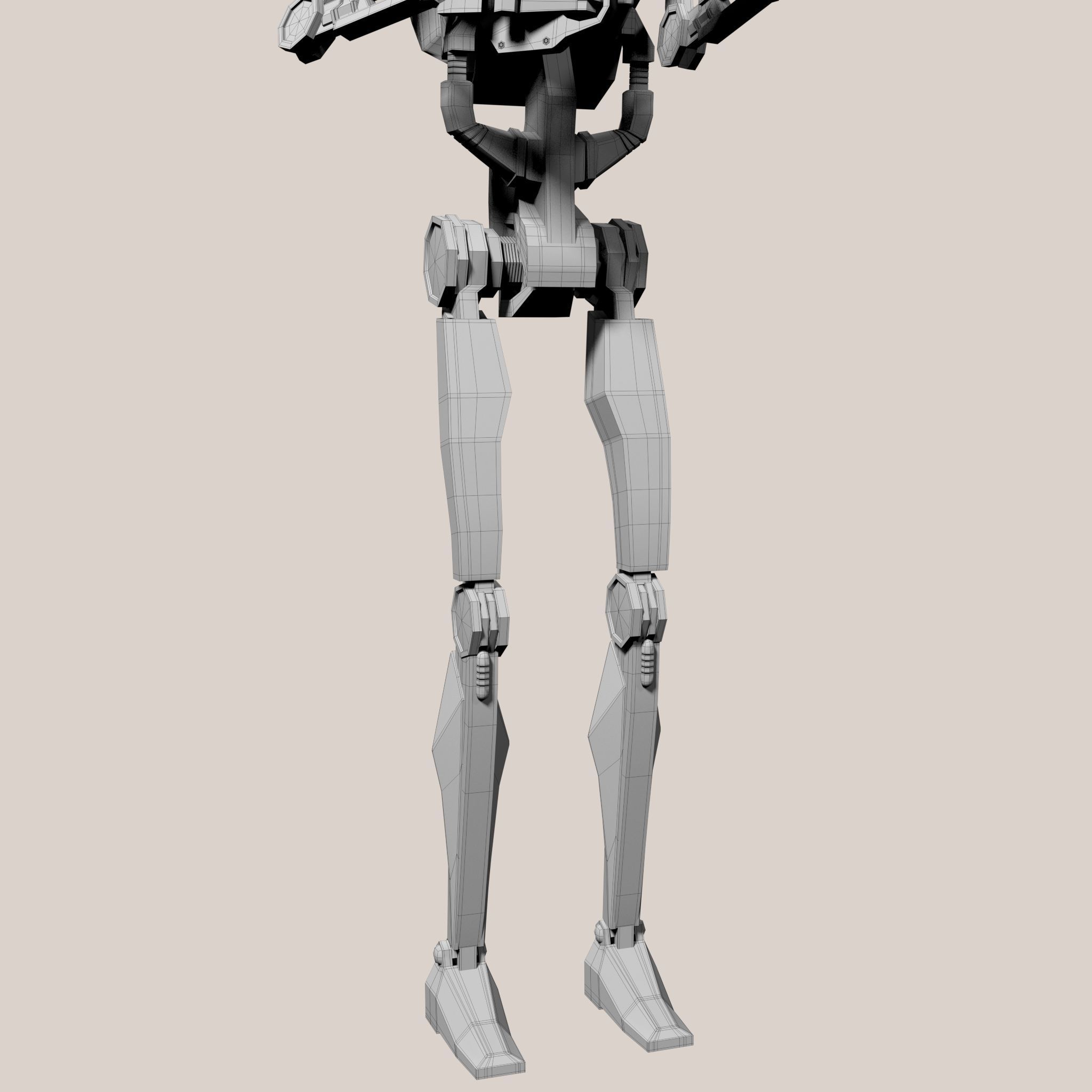Star Wars Battle Droid with Gun 3D model | CGTrader
