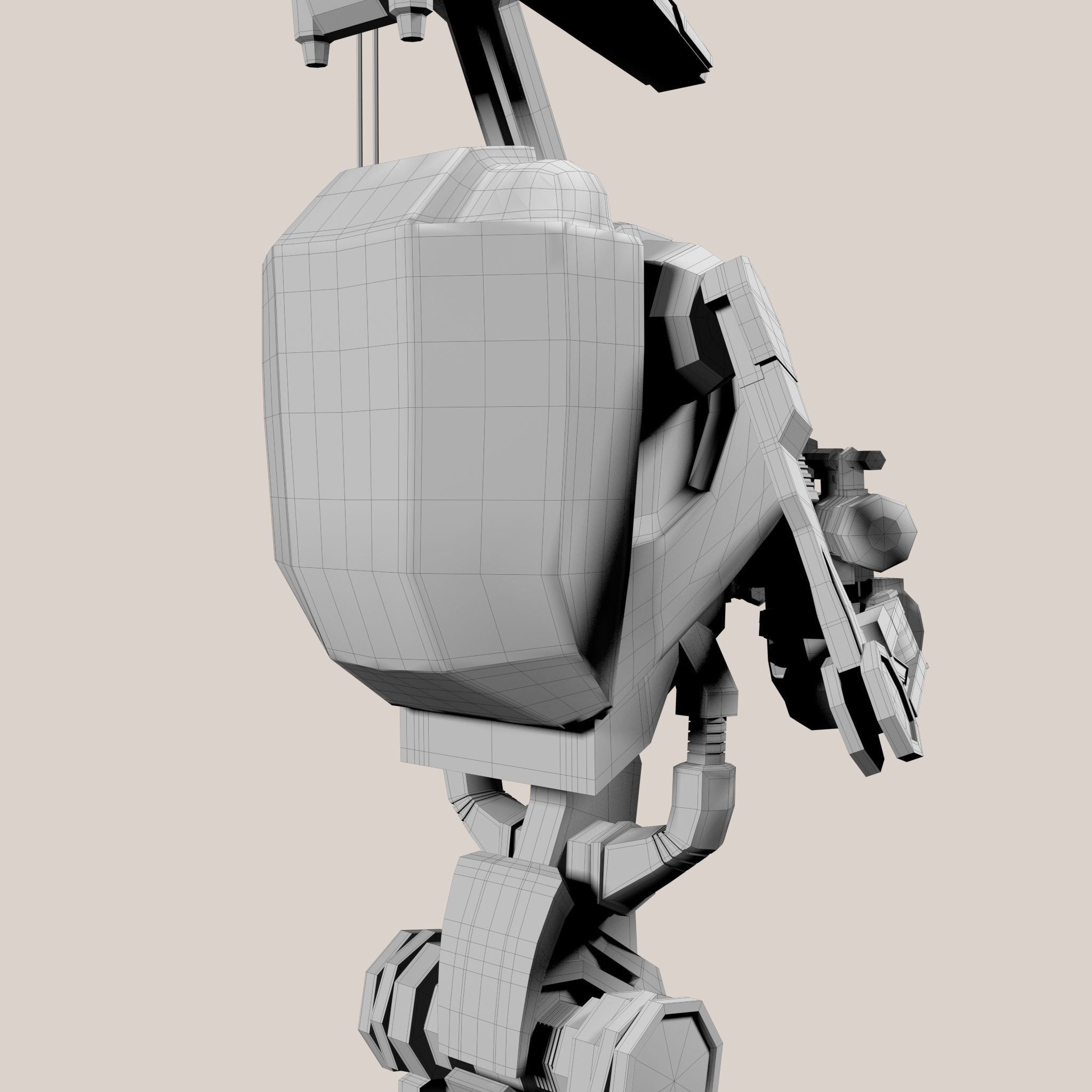 Star Wars Battle Droid with Gun 3D model | CGTrader